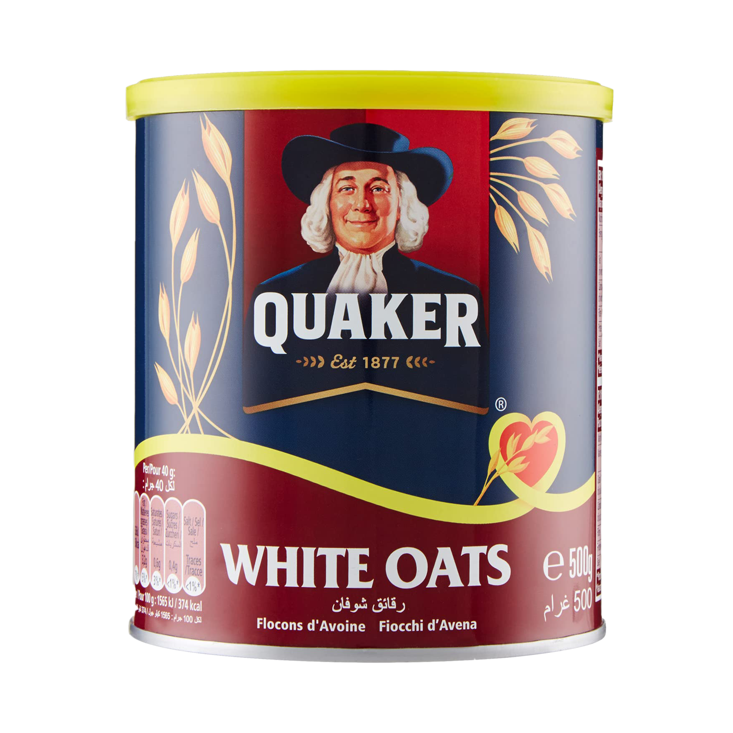 Quaker White Oats 500 G – palmtreeshopping